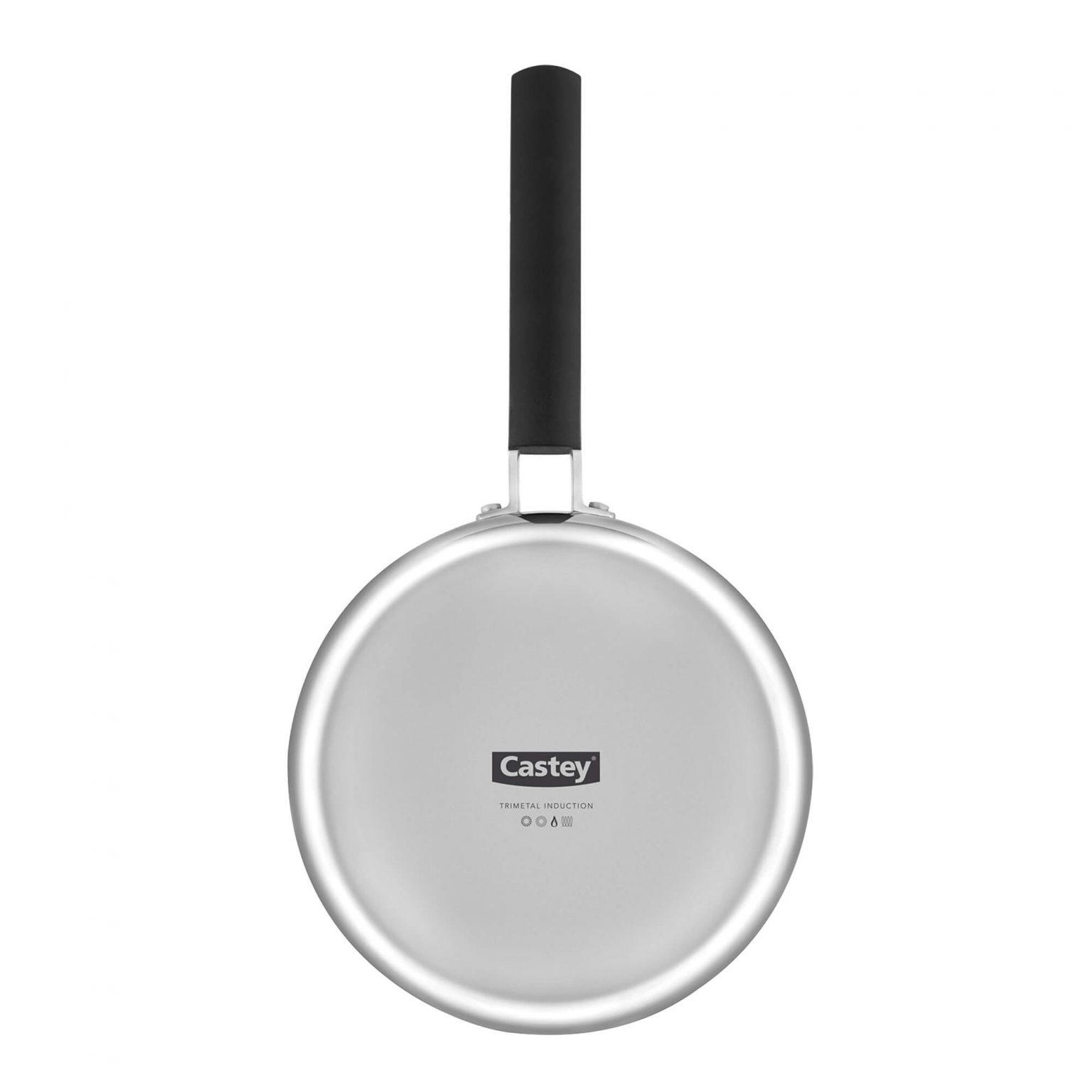 Sartén Castey Baltic de Acero Inoxidable Tricapa con Mango de Silicona ...